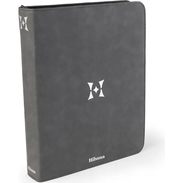 HIBANA Jewelry Storage Home Edition Graphite Zippered Binder