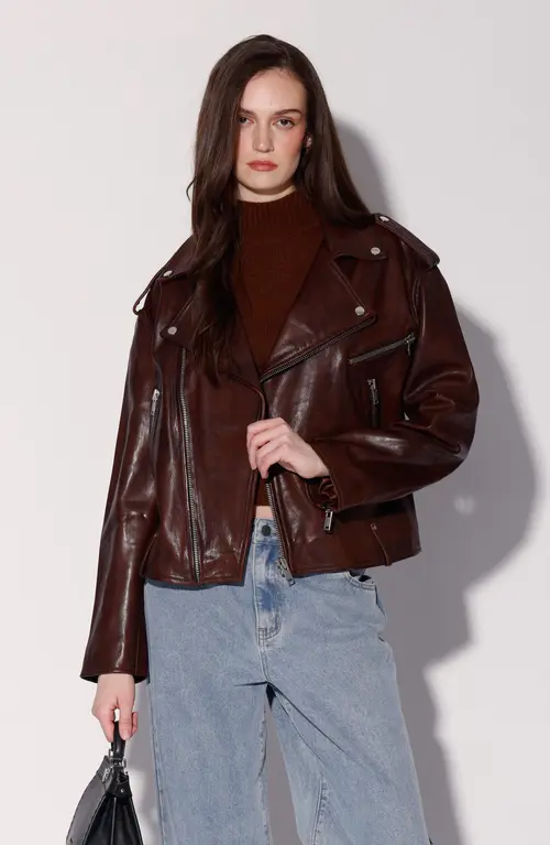 Walter Baker Jett Leather Biker Jacket