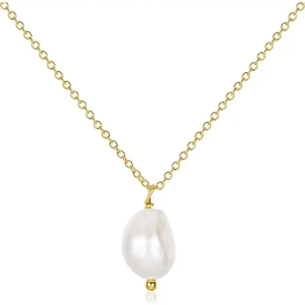 UNTAMED PETALS Lexi Freshwater Pearl Pendant - Gold
