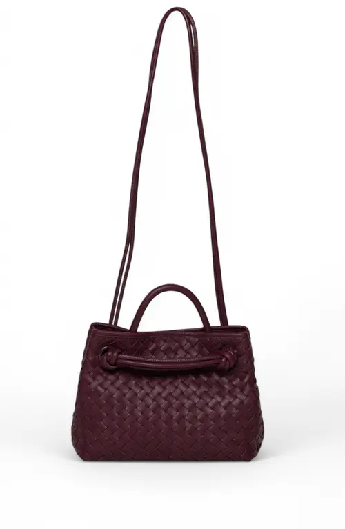 Walter Baker Leather Mini Tote - Black Jam
