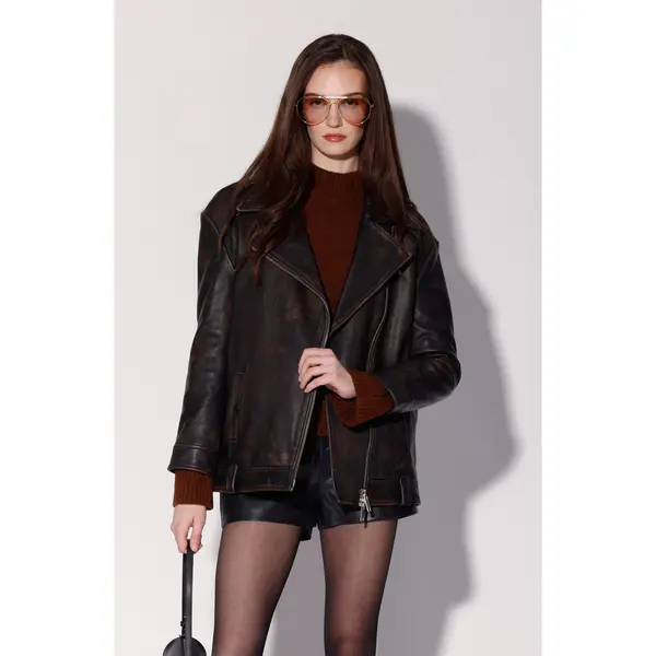 Walter Baker Cassandra Leather Biker Jacket