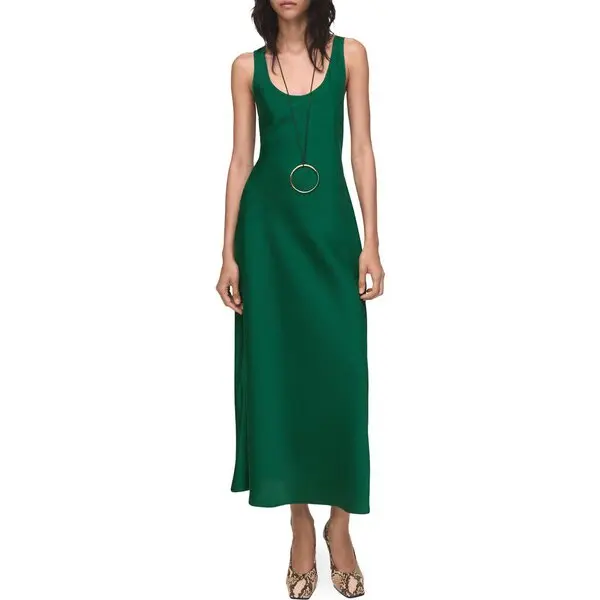 Mango Luisa Satin Maxi Dress
