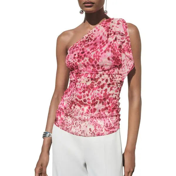 Mango Corinne One-shoulder Top