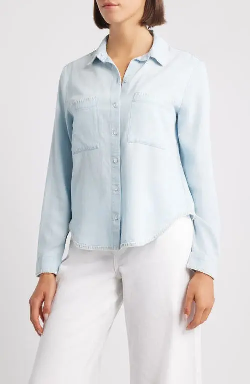 CLOTH & STONE Blanket Stitch Button-up Shirt