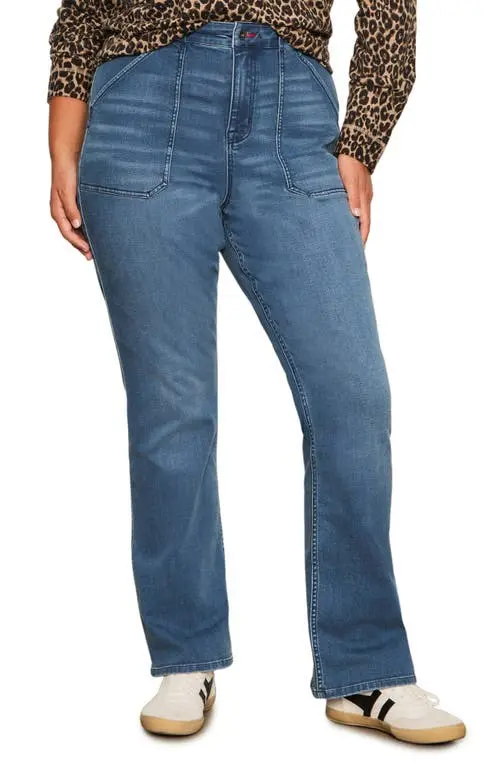 Sanctuary Hayden High-waist Sculpted Bootcut Jeans - Lucky Blue