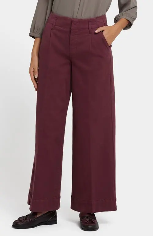NYDJ Mona Wide Leg Trousers - Sienna Red