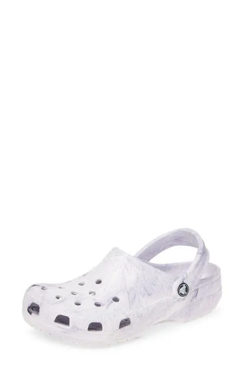 CROCS Classic Marbled Clog - Plush Plum Swirl
