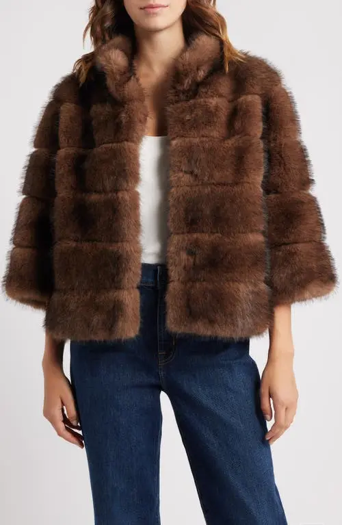 LoveShackFancy Gelman Faux Fur Jacket