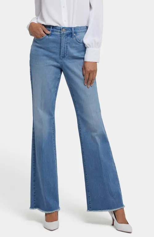 NYDJ Ava Frayed High Waist Flare Jeans