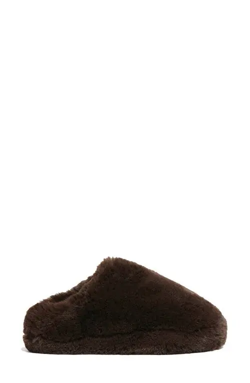 Apparis Misha Faux-fur Slipper - Espresso