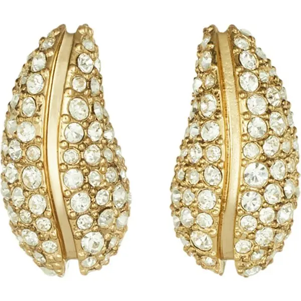 Tory Burch Mini Pavé Wave Earrings