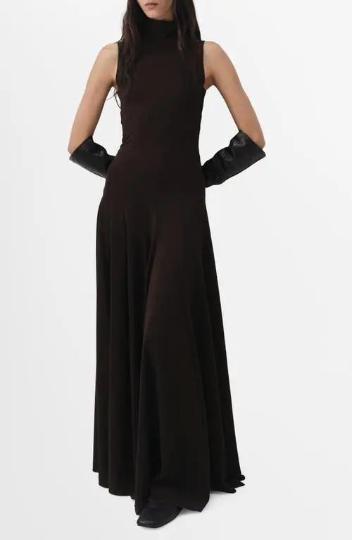 Mango Godet Sleeveless Maxi Dress