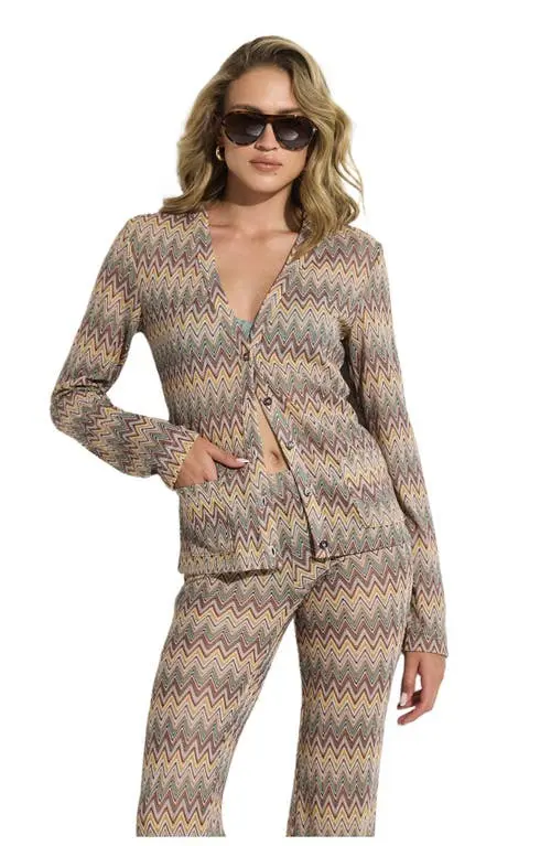 GOTTEX BEACH LIFE Desert Mirage Victoria Beach Cardigan - Multi-green