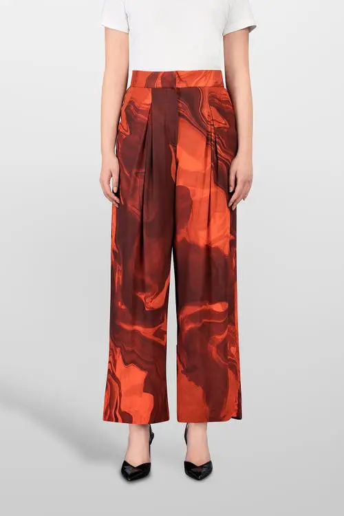 LAURA APARICIO Low Rise Palazzo Pants