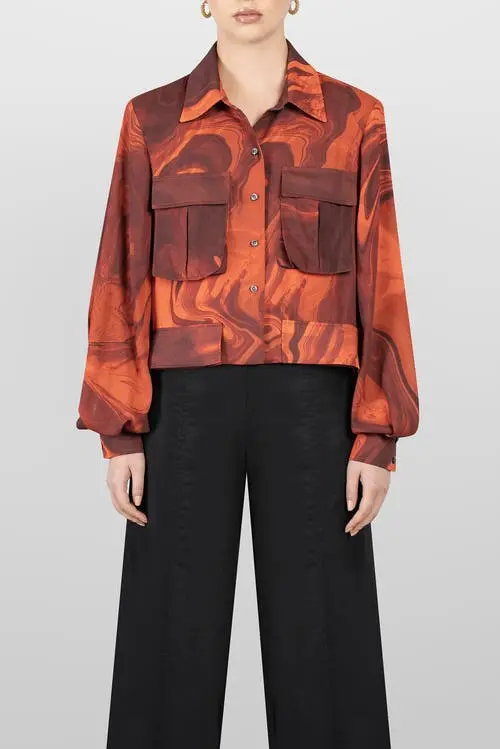 LAURA APARICIO Short Sahariana Blouse