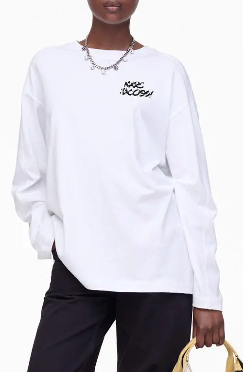 Marc Jacobs Patchwork Dice Long Sleeve Graphic T-shirt