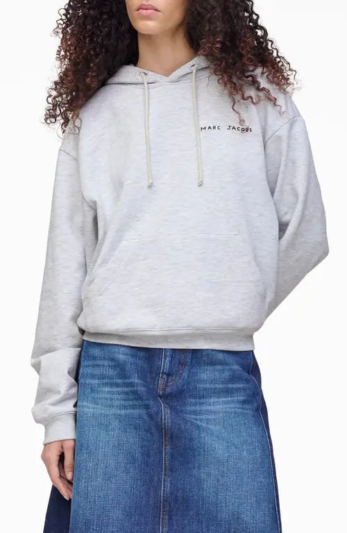 Marc Jacobs Joy Dot Graphic Cotton Hoodie - Grey Multi