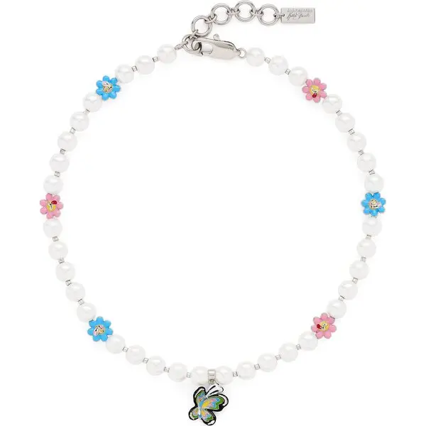 Marc Jacobs Garden Faux Pearl Station Bracelet - Silver/multi