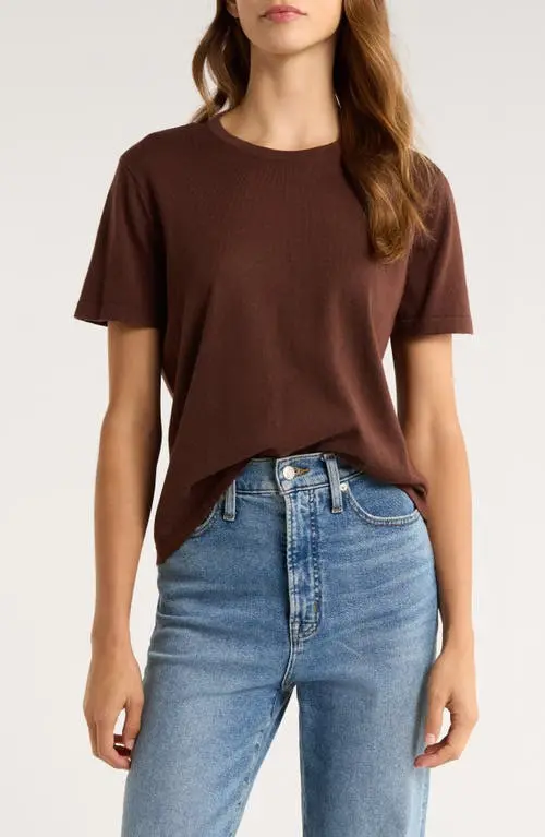 Rails Cotton & Cashmere Top - Espresso