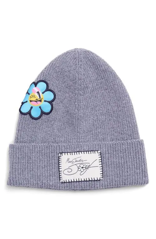 Marc Jacobs Joy Wool Blend Beanie - Grey Multi