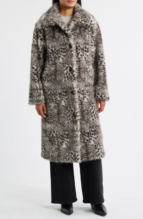 Bernardo Print Faux-fur Coat