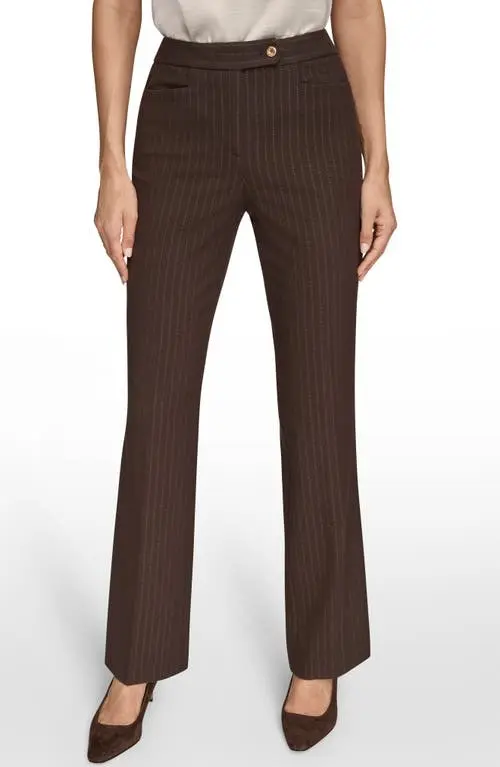 Donna Karan New York Metallic Stripe Straight Leg Trousers