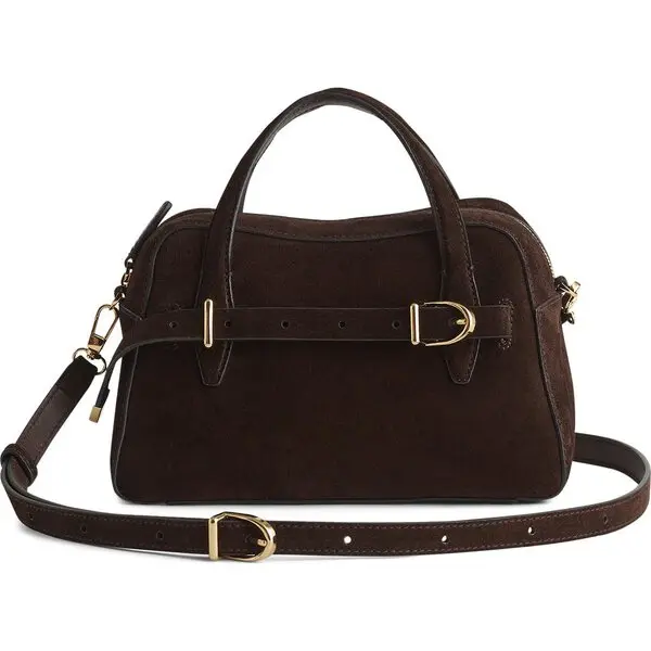 Madewell Mini Belted Crossbody Bag - Dark Carob