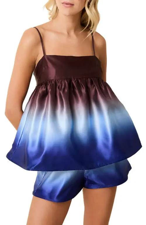 Solid & Striped The Yarden Babydoll Camisole - Twilight /raisin Brown
