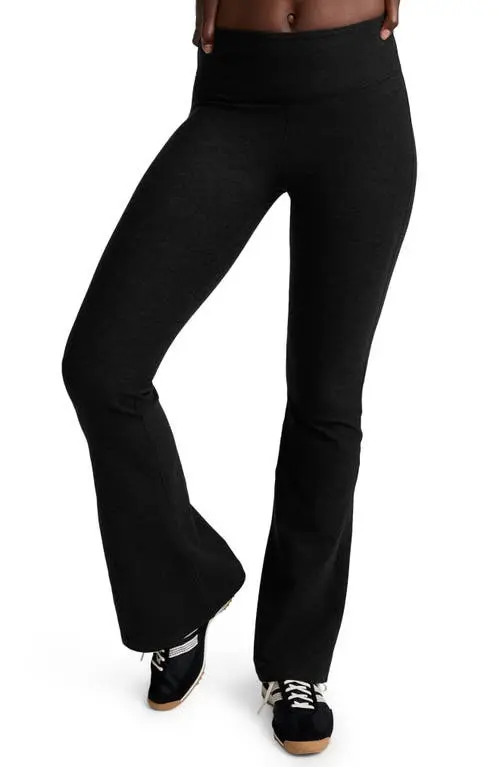 Beyond Yoga Space Dye High Waist Bootcut Leggings - Darkest Night