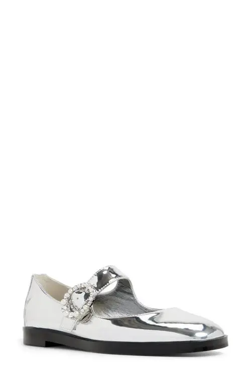 Aldo Arabella Mary Jane Flat - Silver