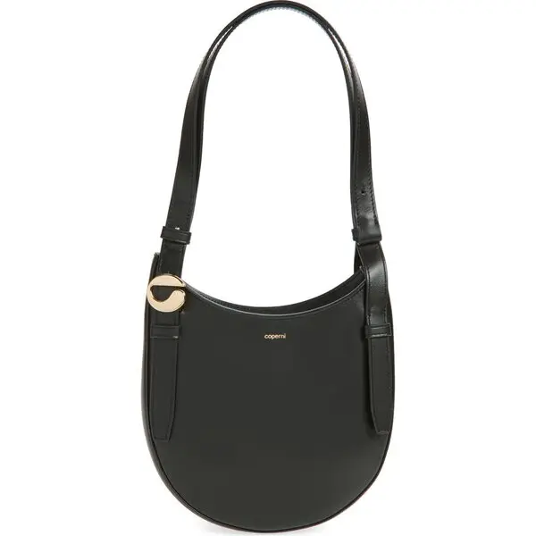 Coperni Mini Belt Strap Leather Hobo Bag - Blk Black