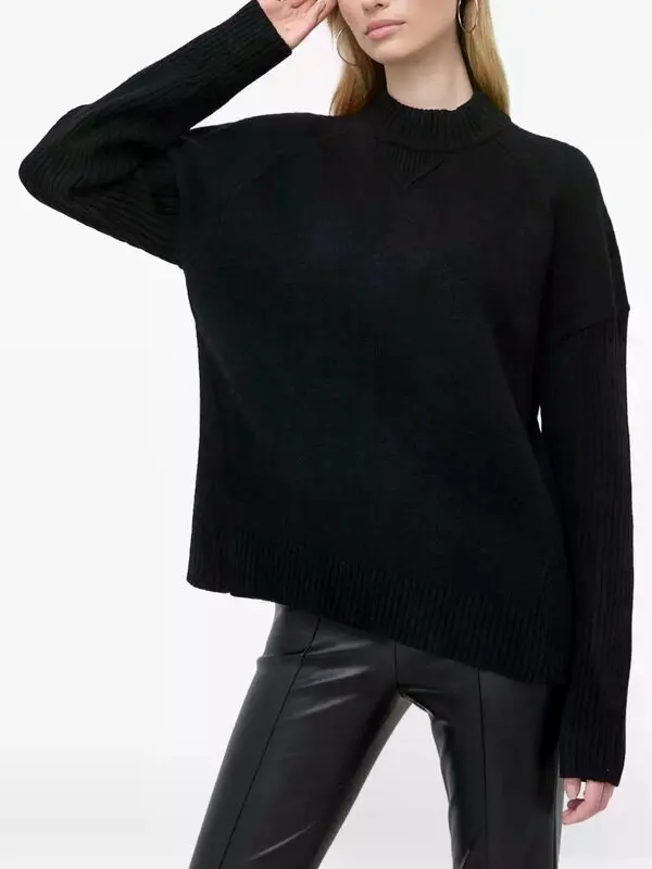 Hugo Boss Mock-neck Virgin Wool Sweater
