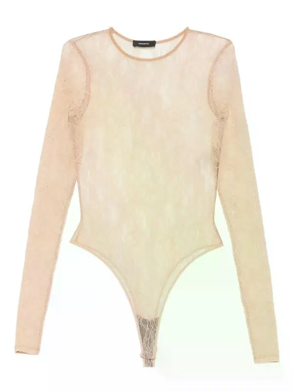 Wardrobe.NYC Lace Long-sleeves Bodysuit