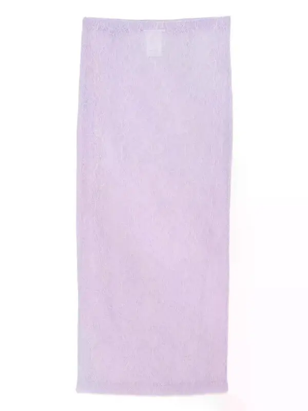Wardrobe.NYC Lace Tube Midi Skirt