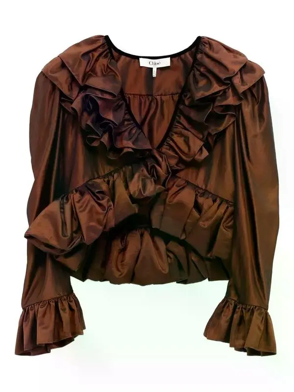 Chloé Ruffled-trimmed Blouse