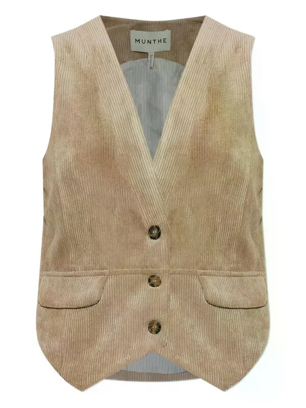 Munthe Lillian Corduroy Waistcoat - Brown