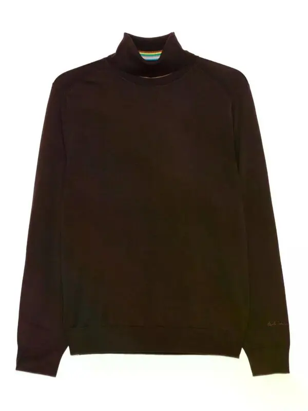 Paul Smith High-neck Wool Sweater - Brown