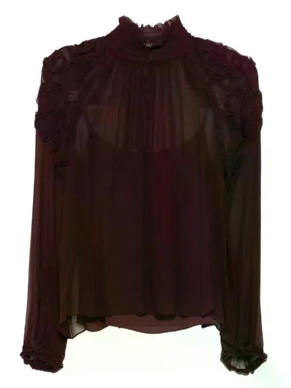 Ulla Johnson Ruffled High-neck Blouse
