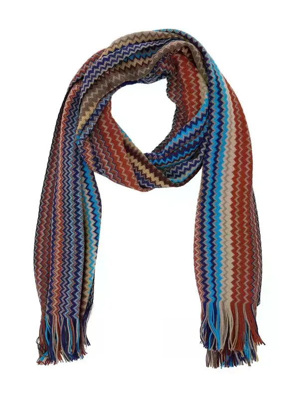 Missoni Zigzag Fringed Scarf