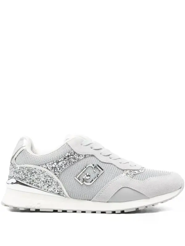 Liu Jo Glitter Panelled Sneakers - Grey
