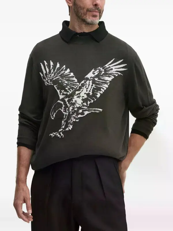 Armani Exchange Eagle-intarsia Sweater