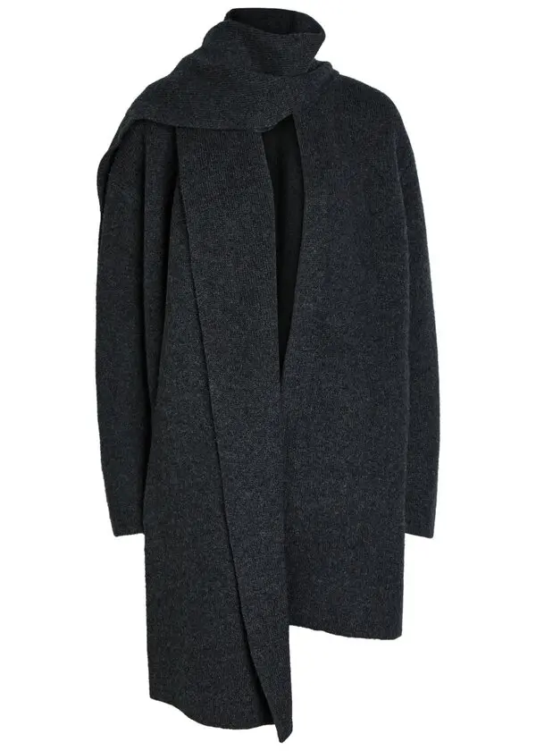 Vince Scarf-effect Knit Cardigan