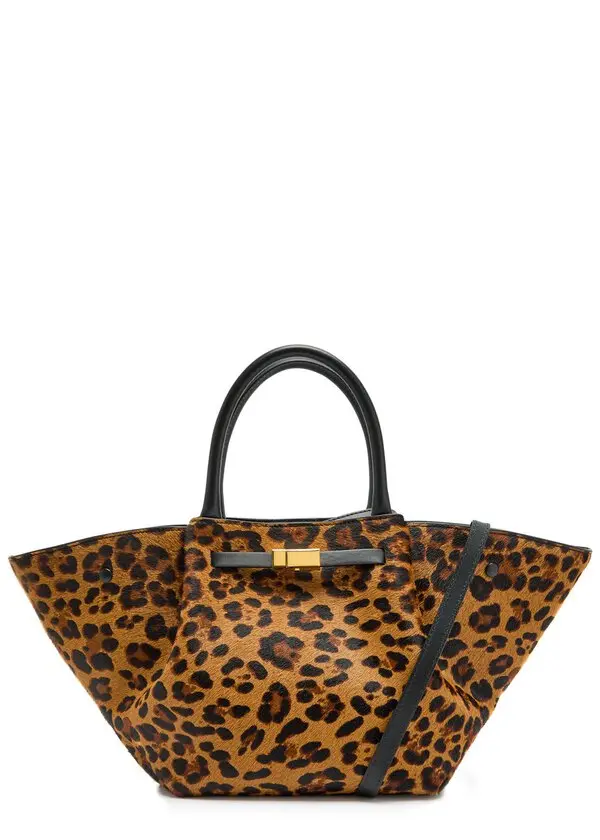 DEMELLIER New York Midi Calf Hair Tote - Leopard