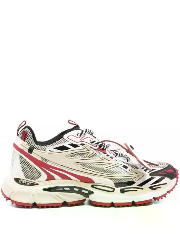 Off-White Mesh Panelled Lace-up Sneakers - Neutrals