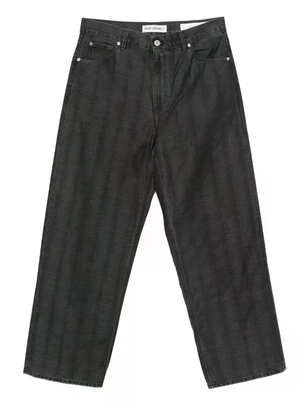 Our Legacy Coated Herringbone Jeans