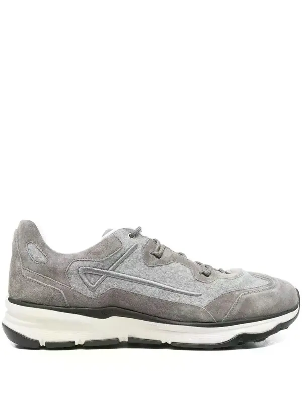 Herno Suede Panelled Sneakers