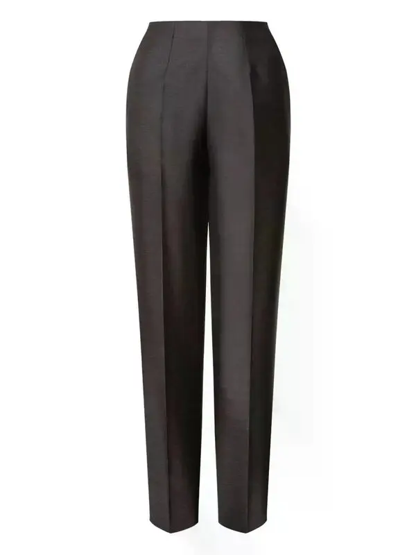 Alberta Ferretti Pressed-crease Trousers - Grey