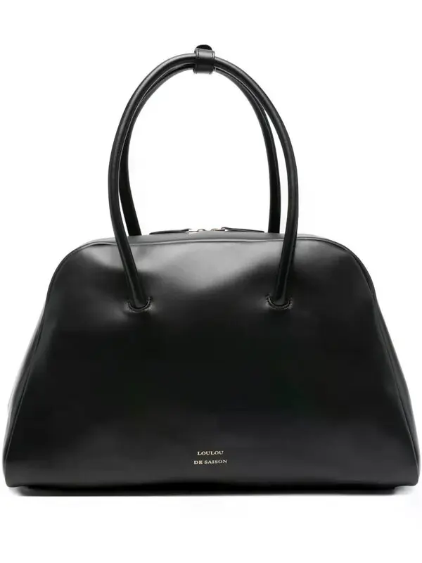 Loulou De Saison Logo-embossed Tote Bag - Black