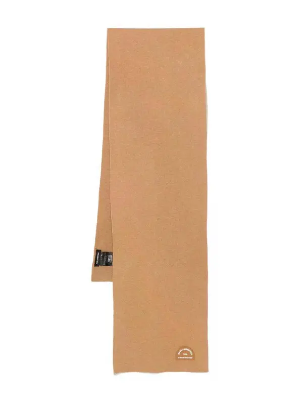 Karl Lagerfeld Logo-patch Scarf - Neutrals