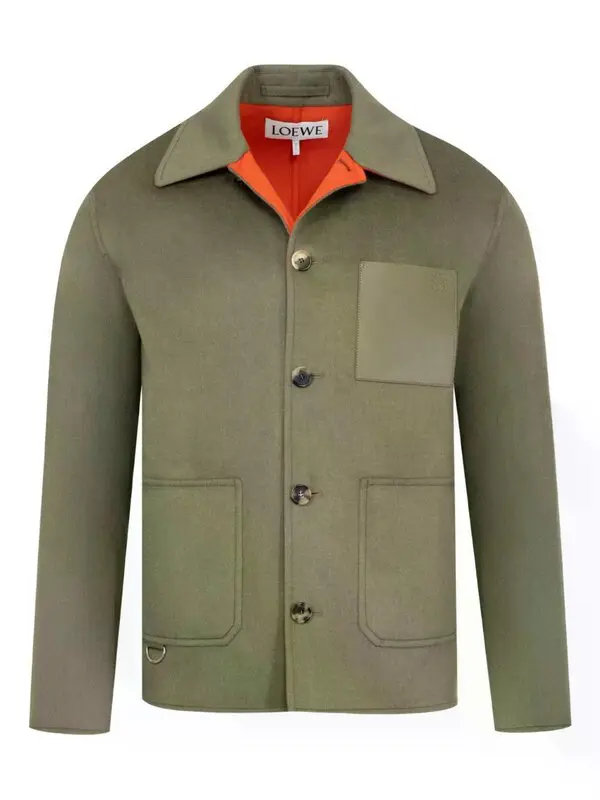 Loewe Patch-pockets Shirt Jacket - Green